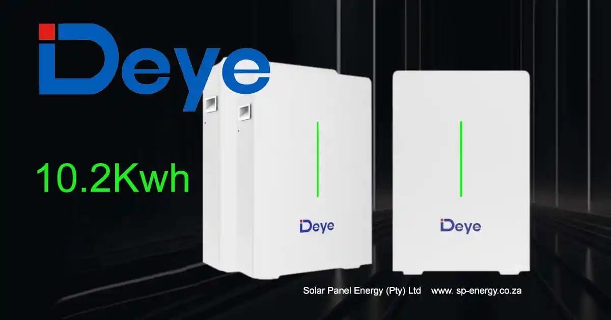 Deye 10.6kWh Lithium Battery: RW-F10.6 - For Solar Homes